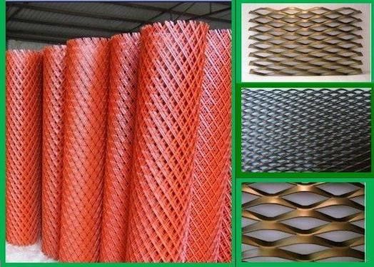 Aluminum Plate 0.5m Expandable Wire Mesh 12m Expanded Aluminium Mesh