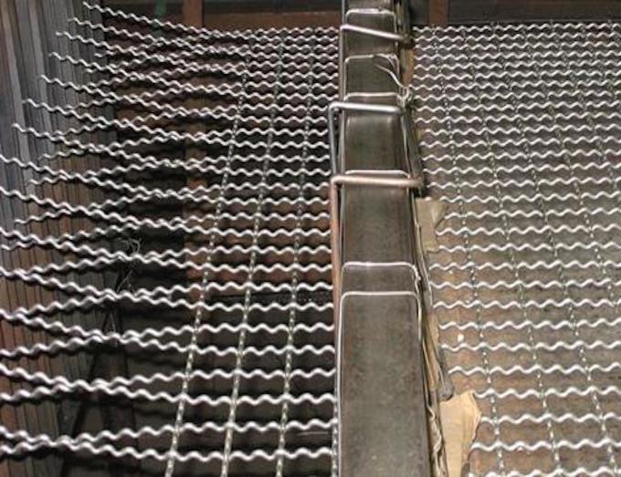 201 Stainless Steel Grid Mesh Bi Directional Bending 1m Crimp Wire Mesh 5m